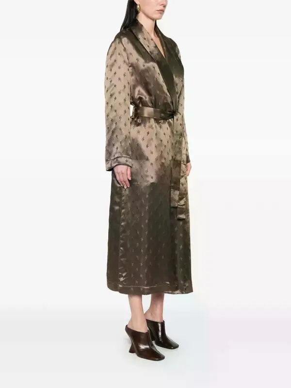 Fendi Jacquard Overcoat