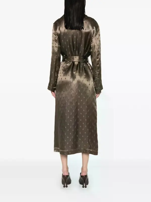 Fendi Jacquard Overcoat