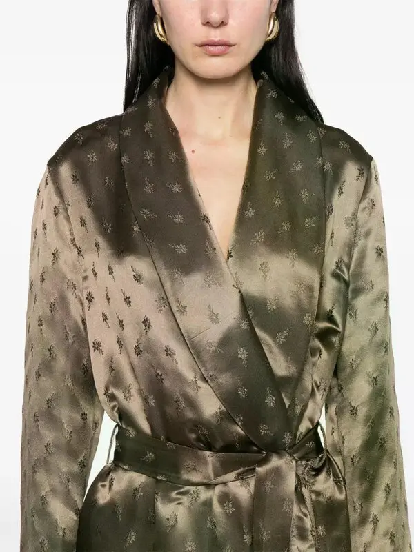 Fendi Jacquard Overcoat