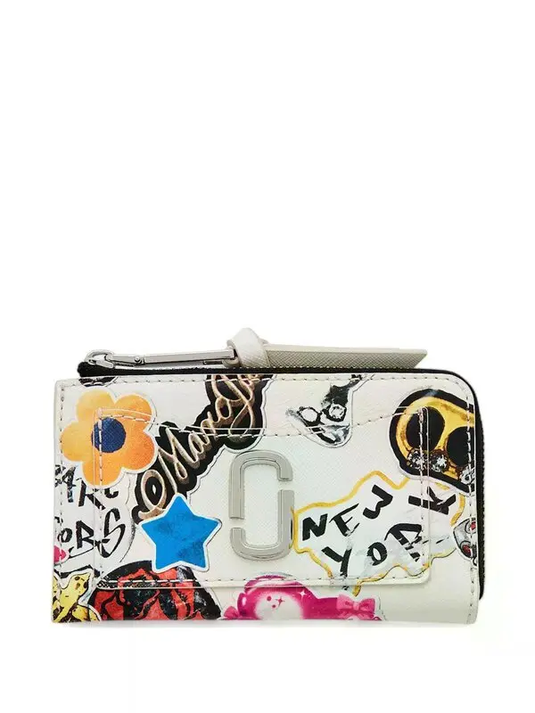 Marc Jacobs The Sticker Utility Snapshot Wallet - White