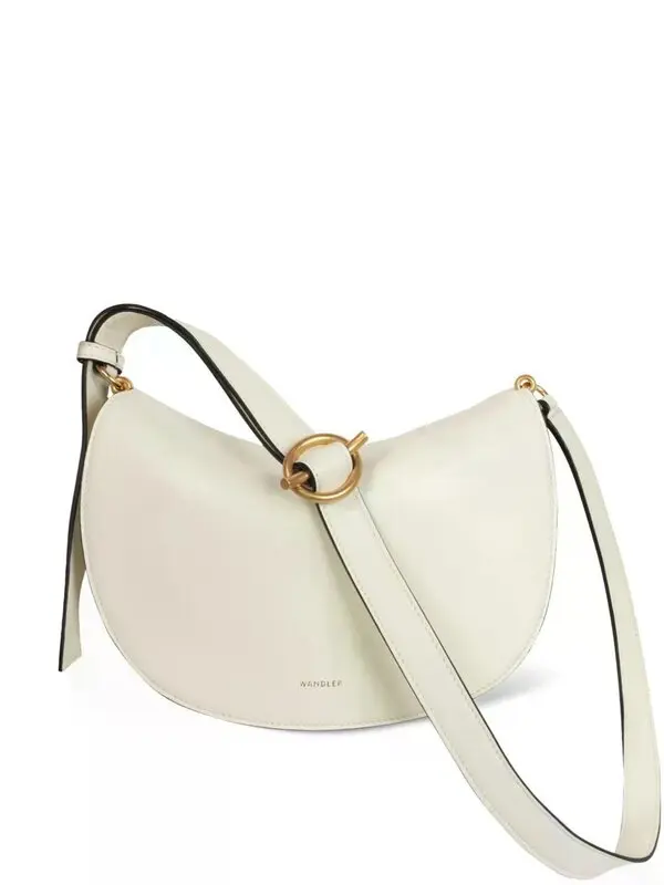 WANDLER Leather Crossbody Bag - White