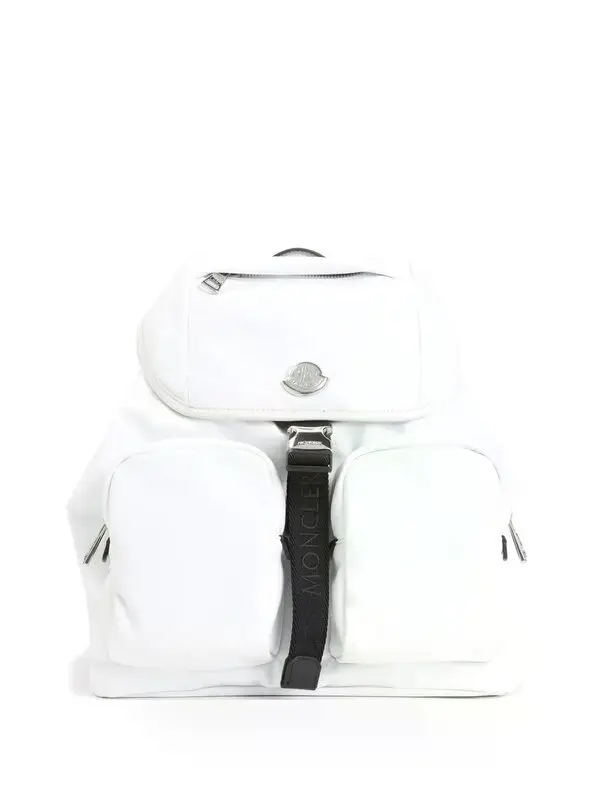 Moncler Logo-plaque Backpack - White