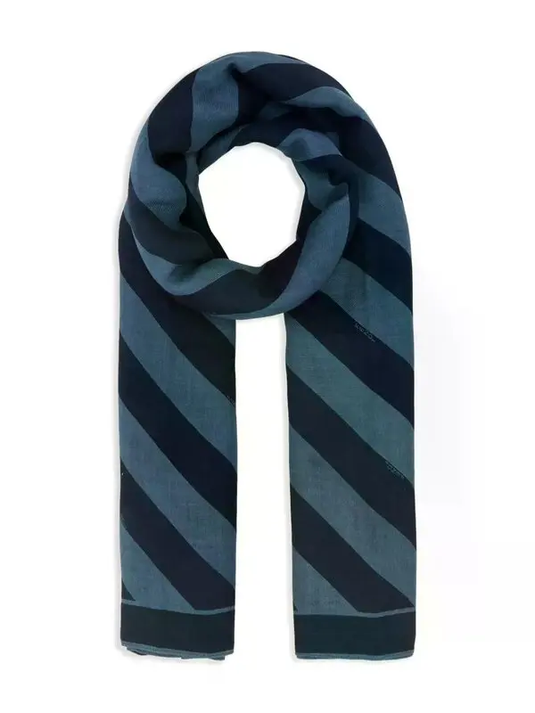 Fendi Embroidered Scarf - Blue