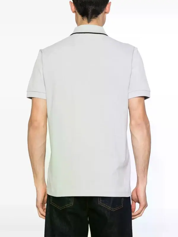 BOSS Contrast-stripes Polo Shirt - Grey