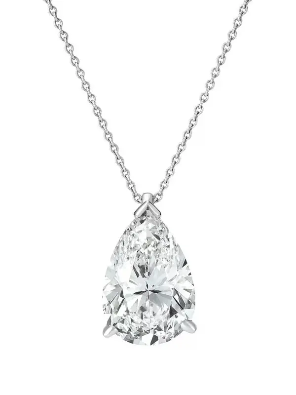TILLA 14kt Gold Diamond Pendant Necklace - White