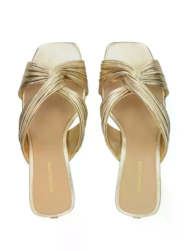 Michael Kors Alessia Heeled Sandals - Gold