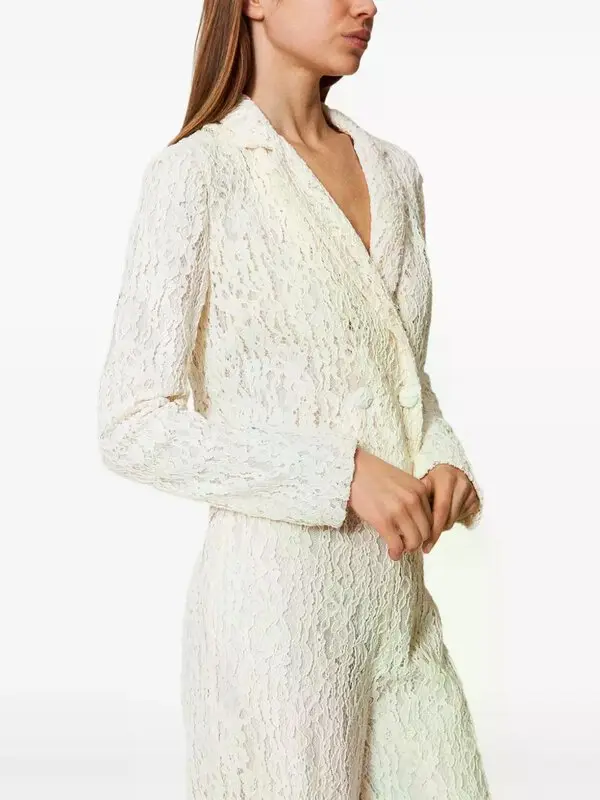 TWINSET Lace-panel Blazer