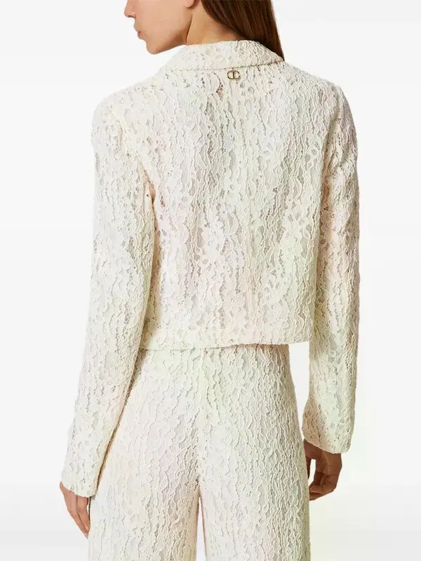 TWINSET Lace-panel Blazer