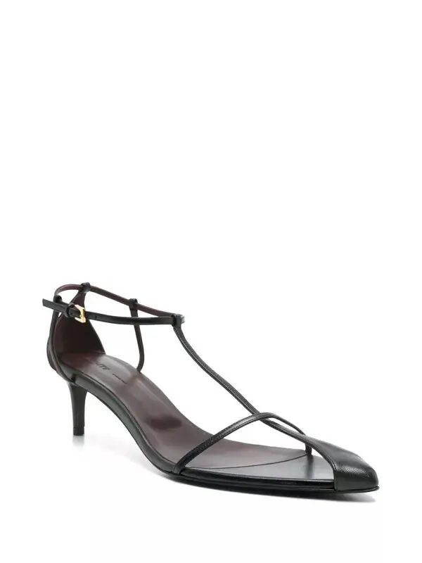 Khaite 55mm Bella Sandals - Black