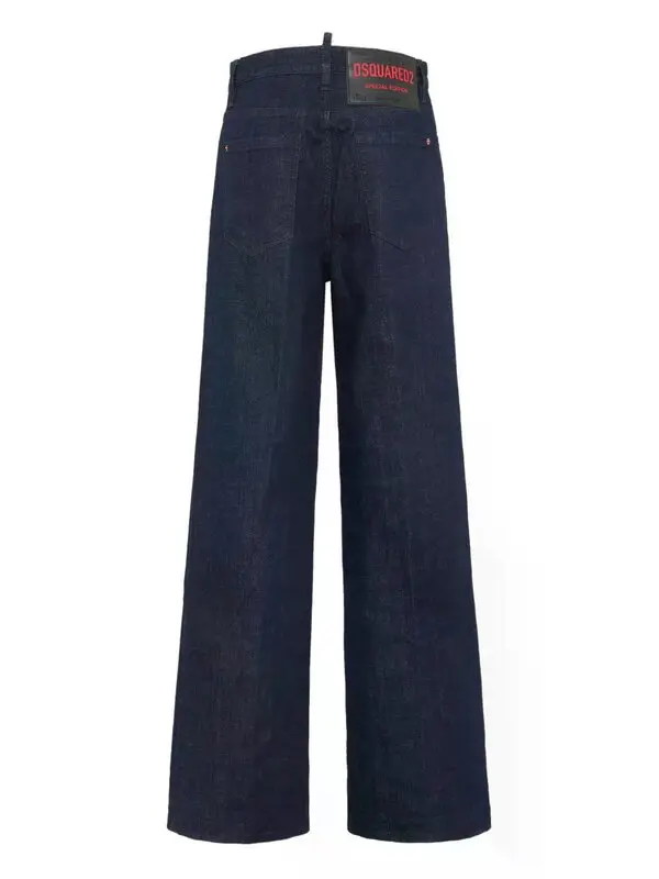 Dsquared2 Logo-patch Wide-leg Jeans