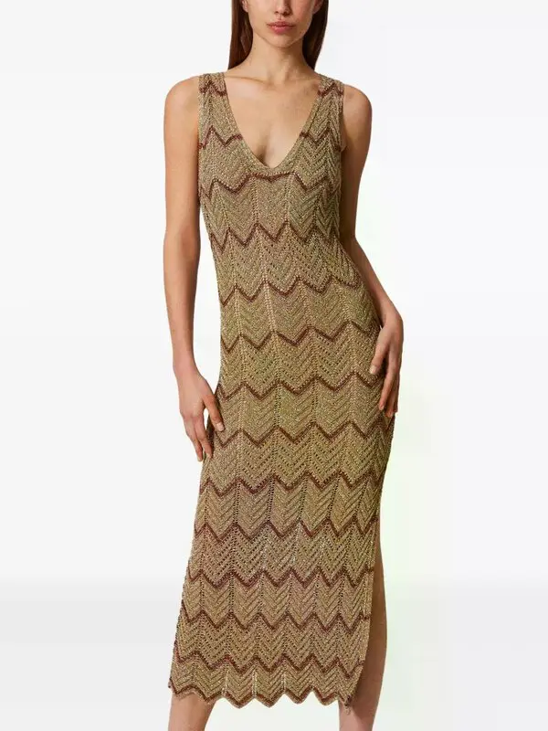 TWINSET Knitted Dress - Brown