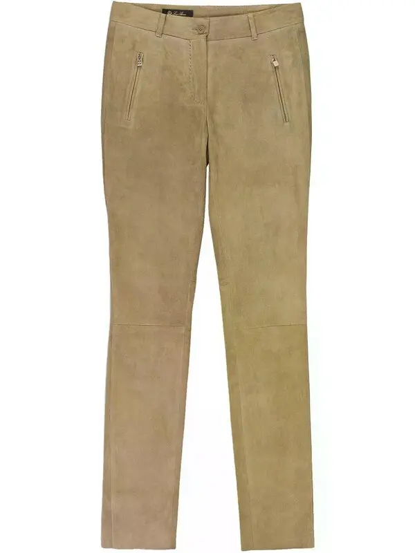 Loro Piana Leather Skinny Trousers
