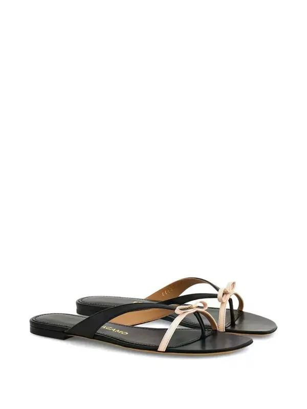 FERRAGAMO Bow-detail Flip Flops
