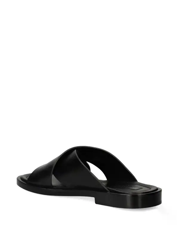Roberto Cavalli Mirror Snake-monogram Slides