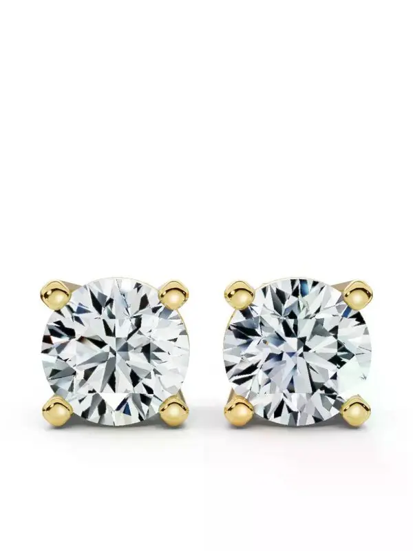 TILLA 14kt Gold Diamond Stud Earrings - Yellow