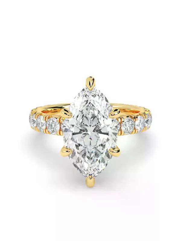 TILLA Luxsly 14kt Gold Diamond Ring - Yellow