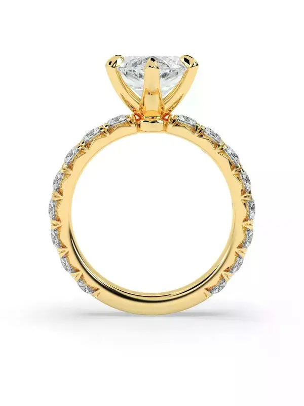 TILLA Luxsly 14kt Gold Diamond Ring - Yellow