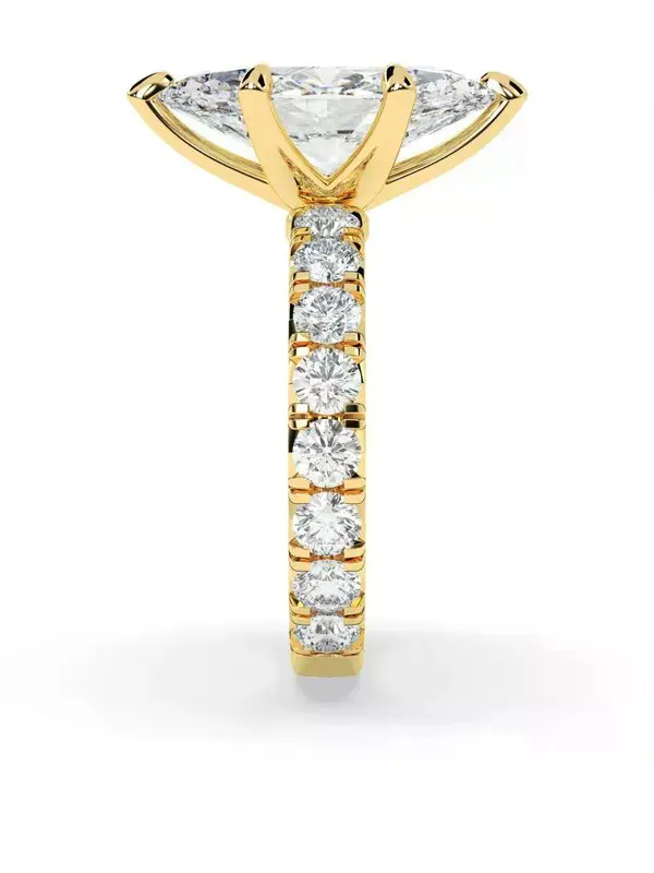TILLA Luxsly 14kt Gold Diamond Ring - Yellow