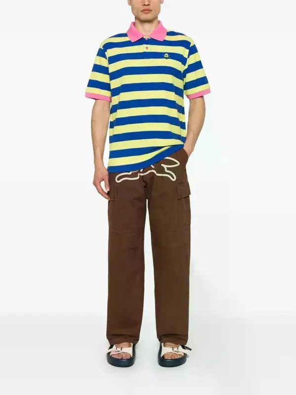 ICECREAM Running Dog Cargo Trousers - Brown