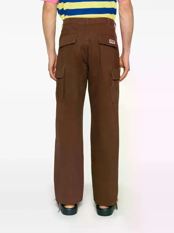 ICECREAM Running Dog Cargo Trousers - Brown