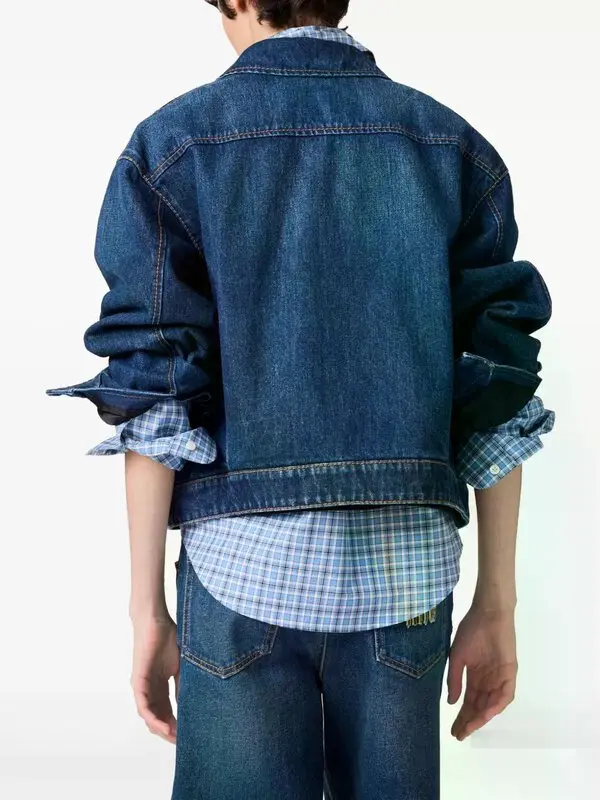Miu Miu Denim Trucker Jacket - Blue