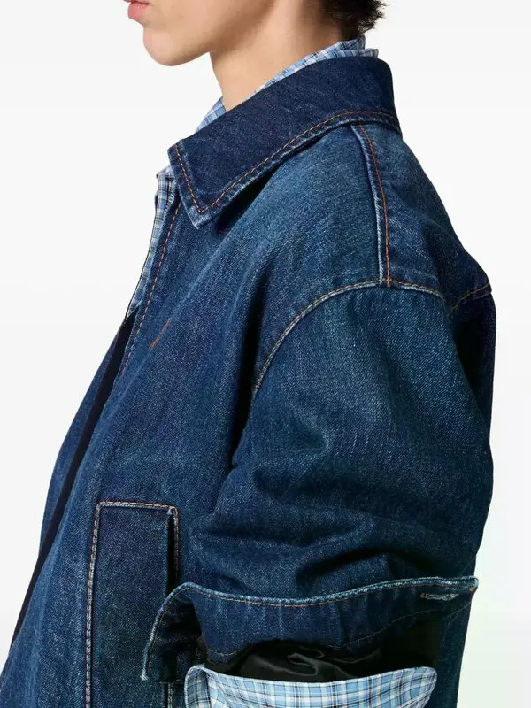 Miu Miu Denim Trucker Jacket - Blue