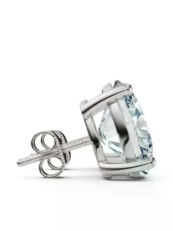 TILLA 14kt Gold Diamond Stud Earrings - White
