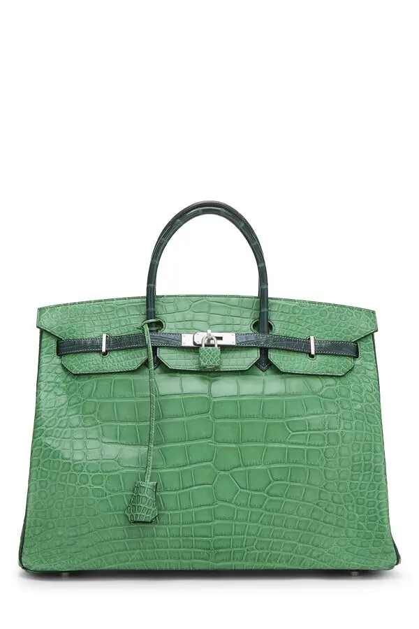 Hermès - Hermès Bambou Matte Alligator Birkin 40