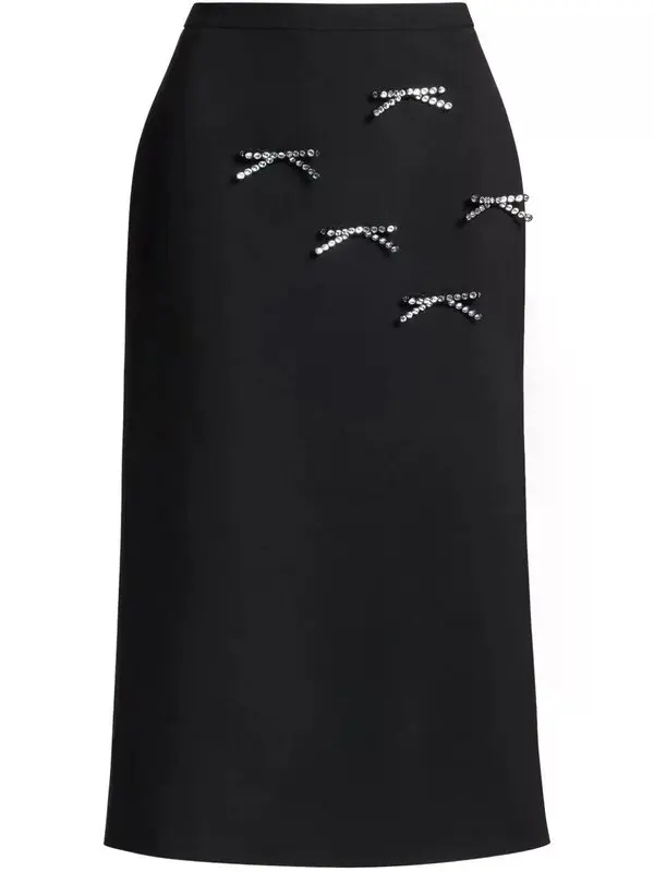 Elie Saab Bow-detail Midi Skirt