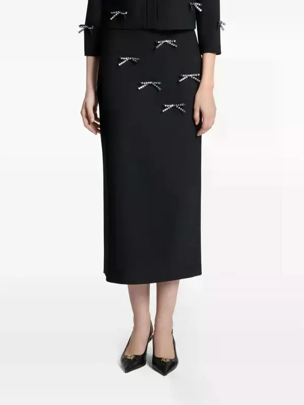 Elie Saab Bow-detail Midi Skirt