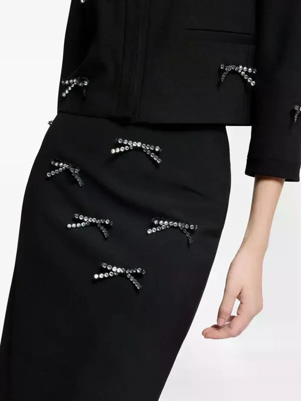 Elie Saab Bow-detail Midi Skirt
