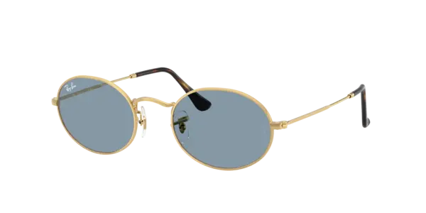 Ray-ban Oval Metal Sunglasses - Blue