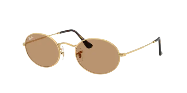 Ray-ban Oval Metal Sunglasses - Brown