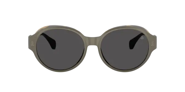Moncler Round Frame Sunglasses - Dark Grey Solid