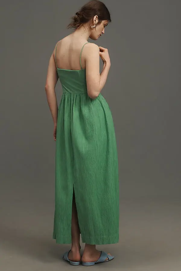 Amur Trity Sleeveless Maxi Dress In Green - 70% Off | Editorialist