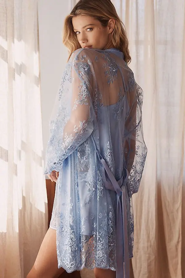 Rya Collection Darlg Short Lace Cover-up Robe