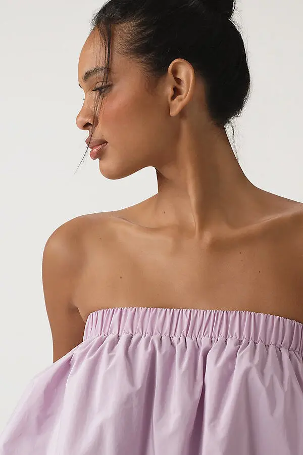 Endless Rose Strapless Bubble Mini Dress - Lilac