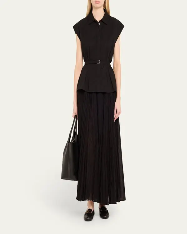 TOD'S Leather Shopping Tote Bag - Nero