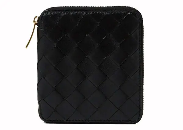 Bottega Veneta Intrecciato Leather Wallet - Black