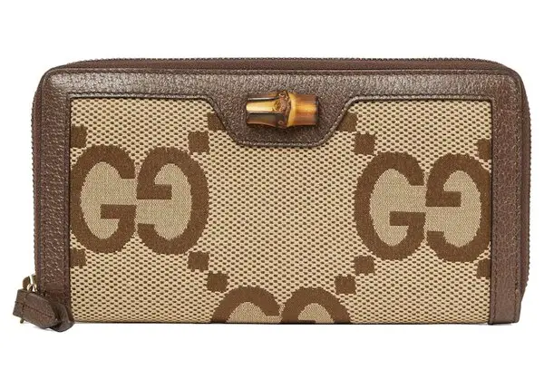 Gucci Diana Jumbo Gg Wallet - Camel/ebony