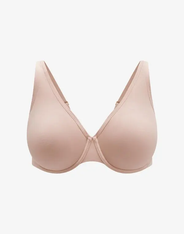 THIRDLOVE Organic Cloud Cotton Perfect Coverage Bra - Rose Dust