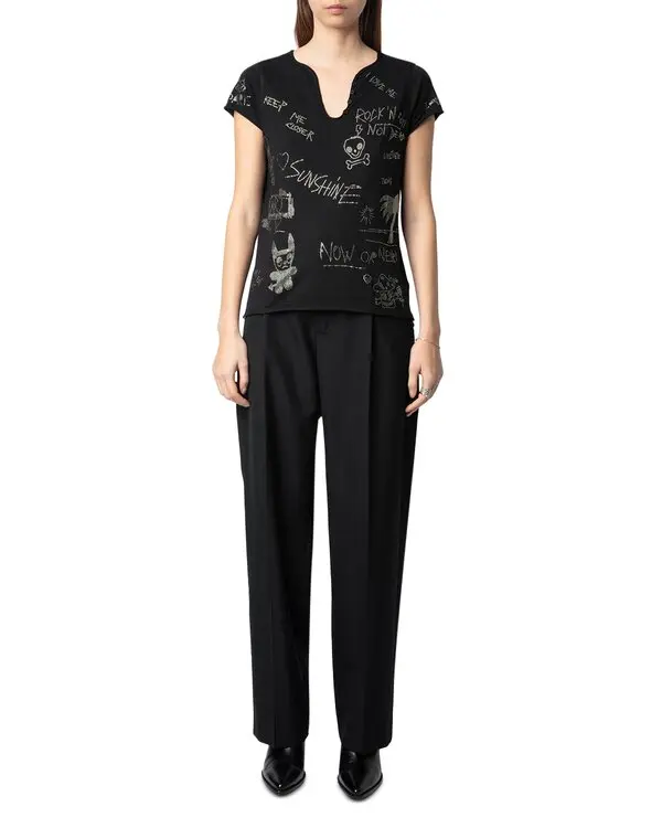 Zadig&Voltaire Tunisien Rhinestone Tee