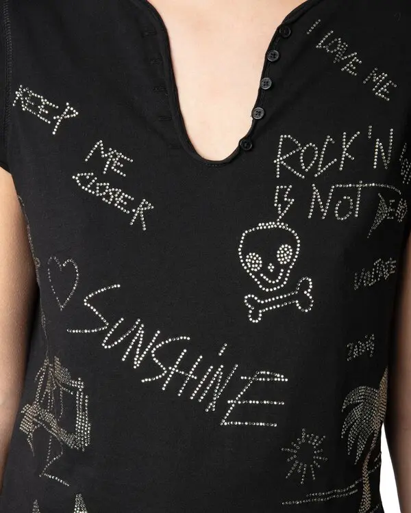 Zadig&Voltaire Tunisien Rhinestone Tee