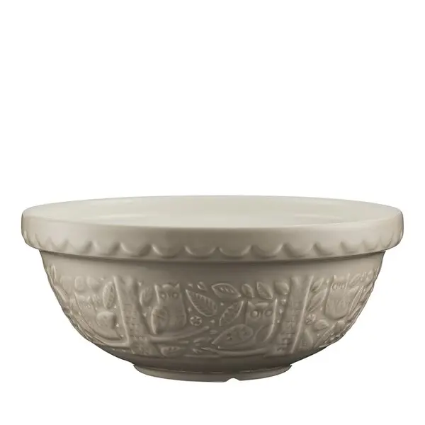 MASON CASH In The Forest Owl Mixing Bowl - Taupe