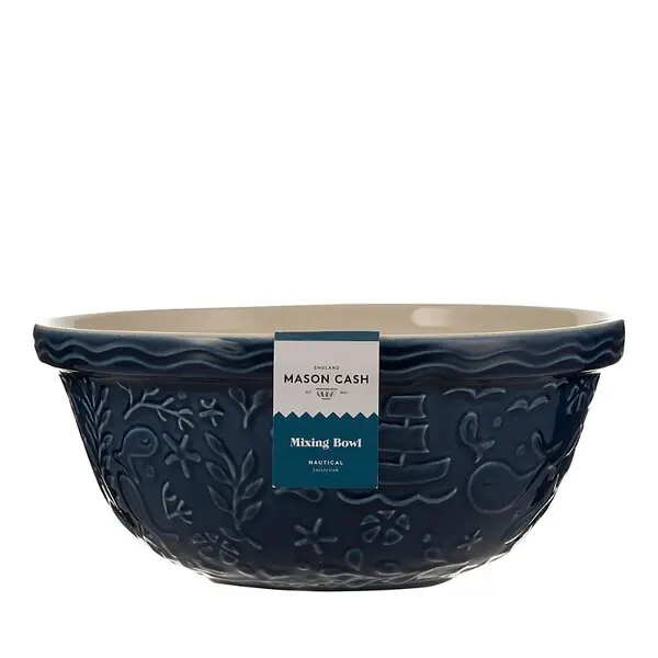 MASON CASH Nautical Navy Boat Mixing Bowl