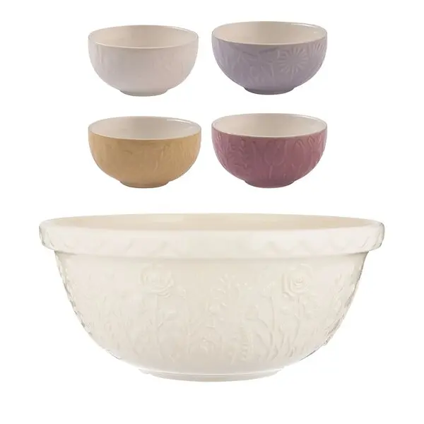 MASON CASH In The Meadow Mixing Bowl And Prep Bowls, Set Of 5 - Brown Over
