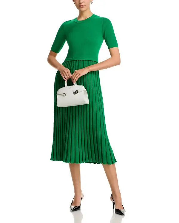 Elie Tahari The Vesper Sweater Dress In Green Lark - 72% Off | Editorialist