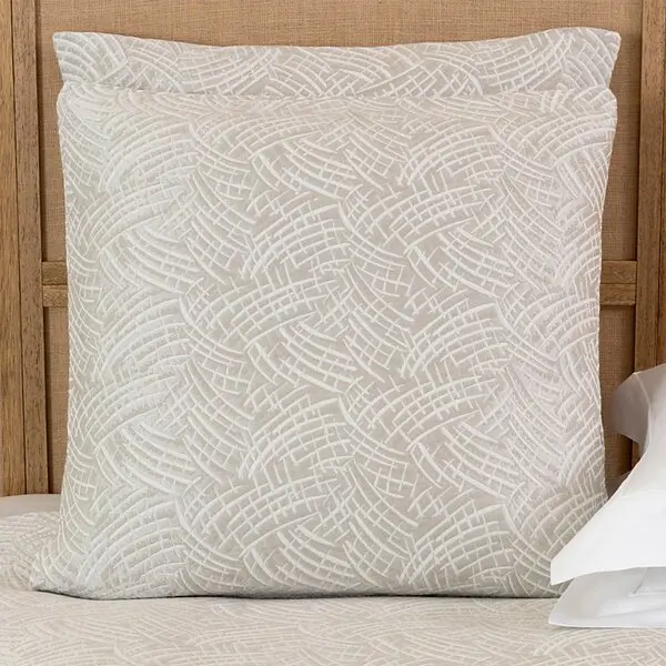 Frette Luxury Grove Euro Sham - Milk/natural