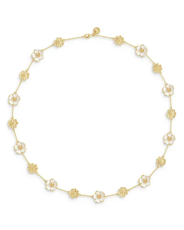 ANABEL ARAM Bloom Station Necklace - Gold
