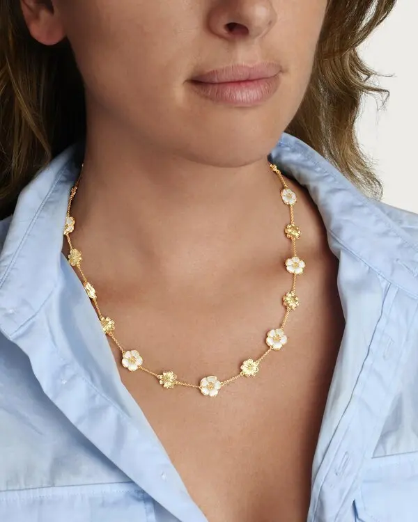 ANABEL ARAM Bloom Station Necklace